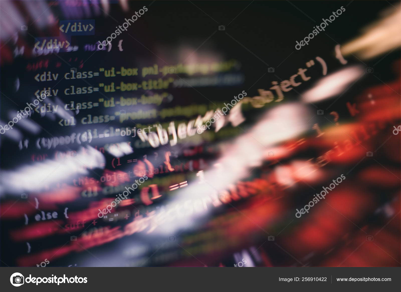 Uso de CSS, JavaScript y HTML. Supervisar el primer plano del código ...