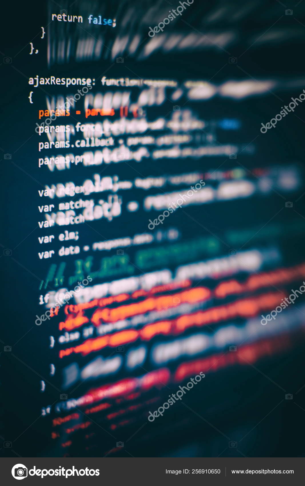 Uso de CSS, JavaScript y HTML. Supervisar el primer plano del código ...