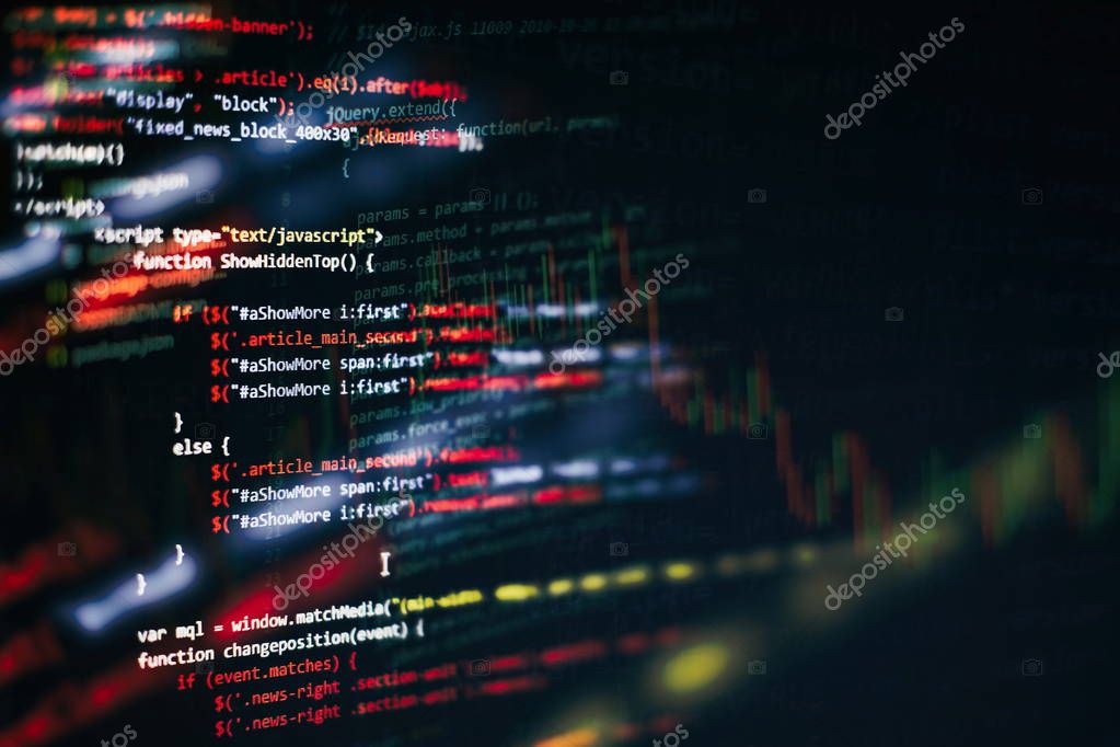 Uso de CSS, JavaScript y HTML. Supervisar el primer plano del código ...