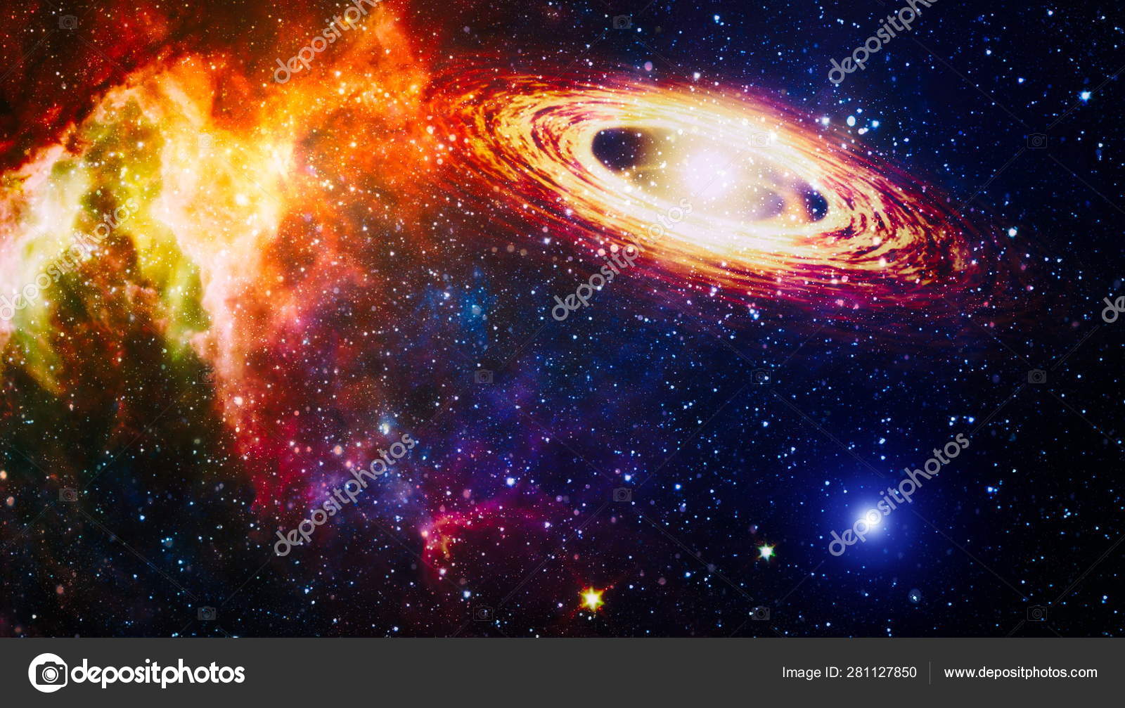 Small part of an infinite star field of space in the Universe ...