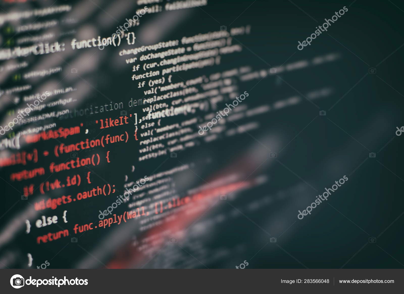 Supervisar el primer plano del código fuente de la función ...