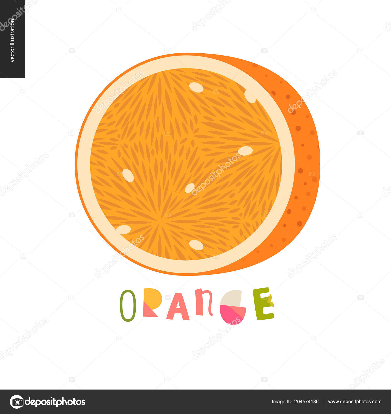 Food patterns, fruit, orange Stock Vector by ©grivina 204574186