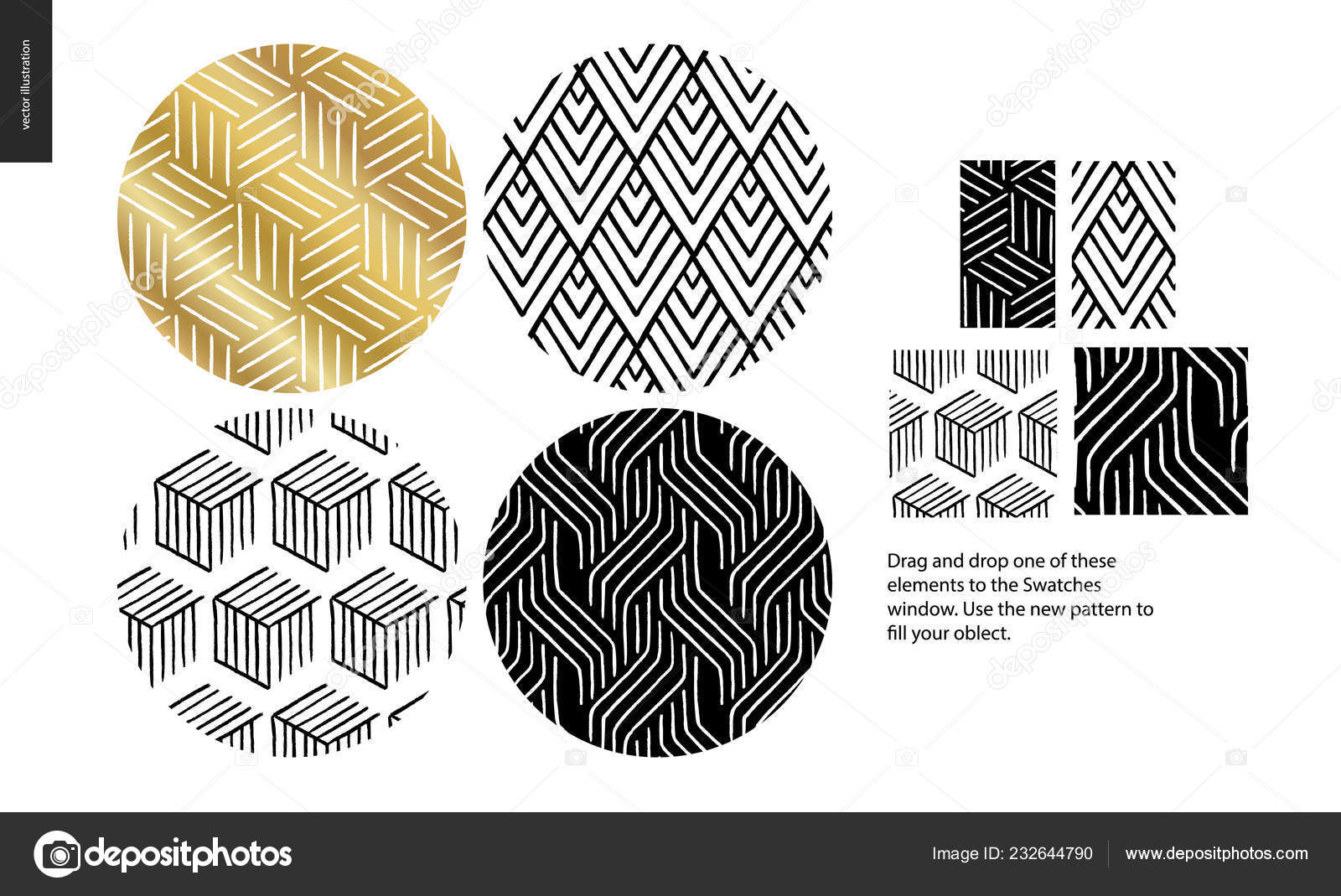 Hand drawn Patterns - rounded Stock Vector Image by ©grivina #232644790