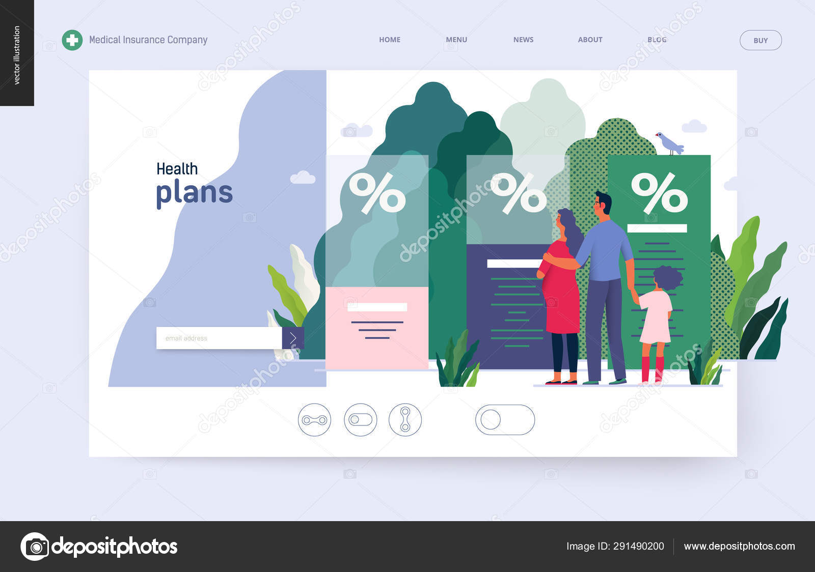 Health plans - medical insurance template Stock Vector Image by ...