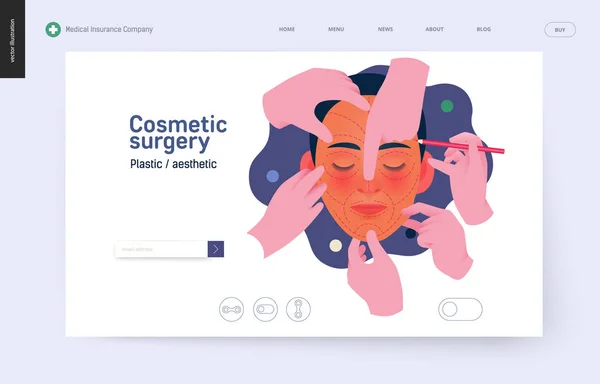 Dermatology, cosmetology - medical insurance template Stock Vector by ...