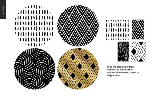 Hand drawn Patterns - rounded Stock Vector Image by ©grivina #232644790