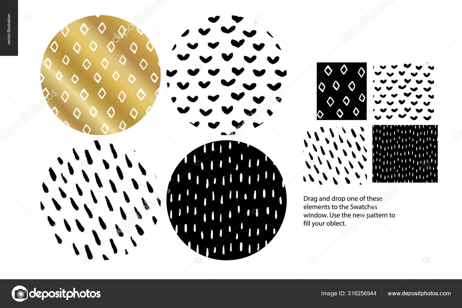 Hand drawn Patterns - rounded Stock Vector Image by ©grivina #316256944