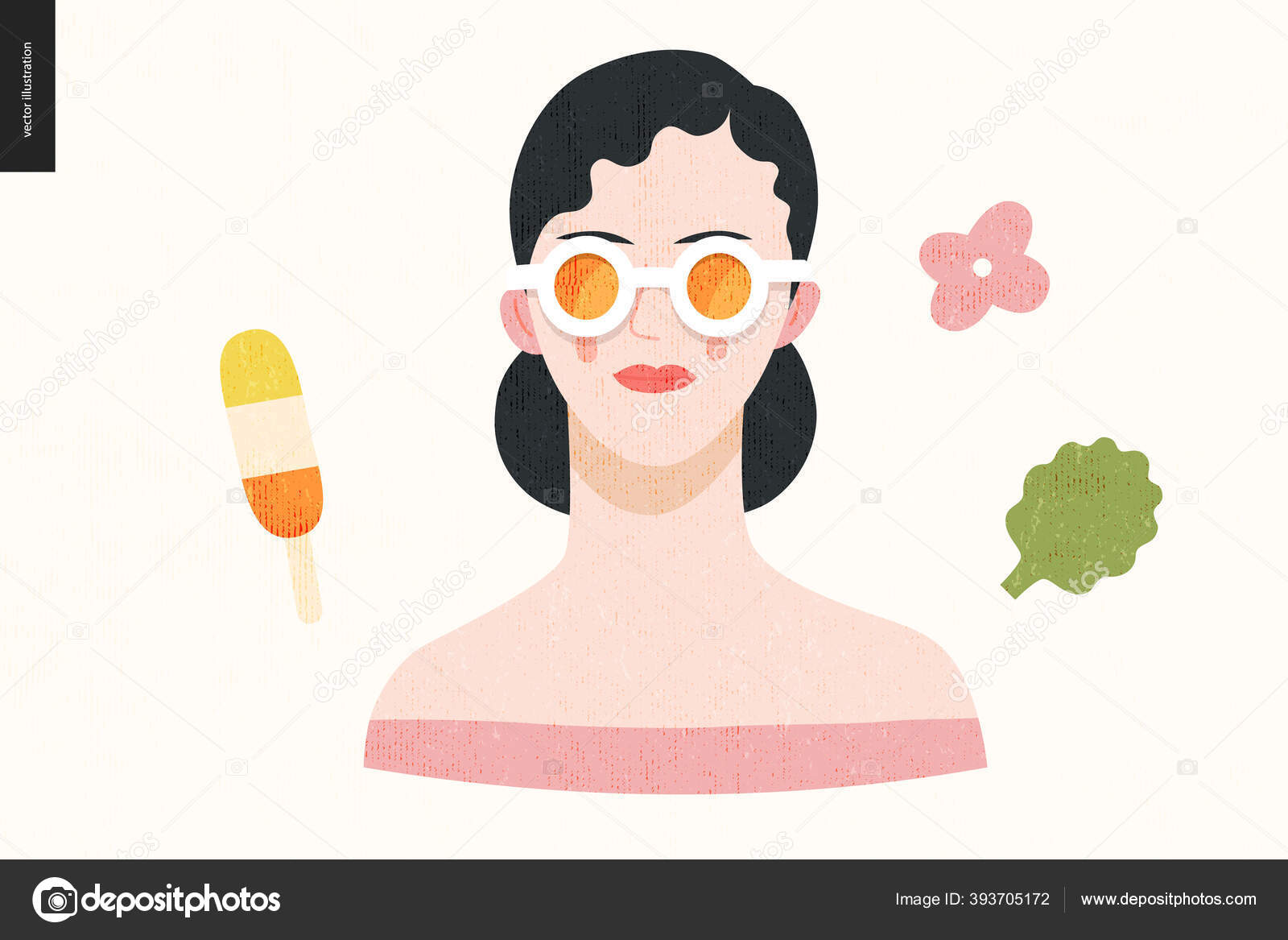 Beautiful people portraits Stock Vector by ©grivina 393705172