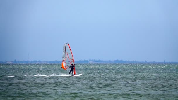 Slow Motion Windsurfer Silhouette Sea Stock Video Footage by ©bazil ...