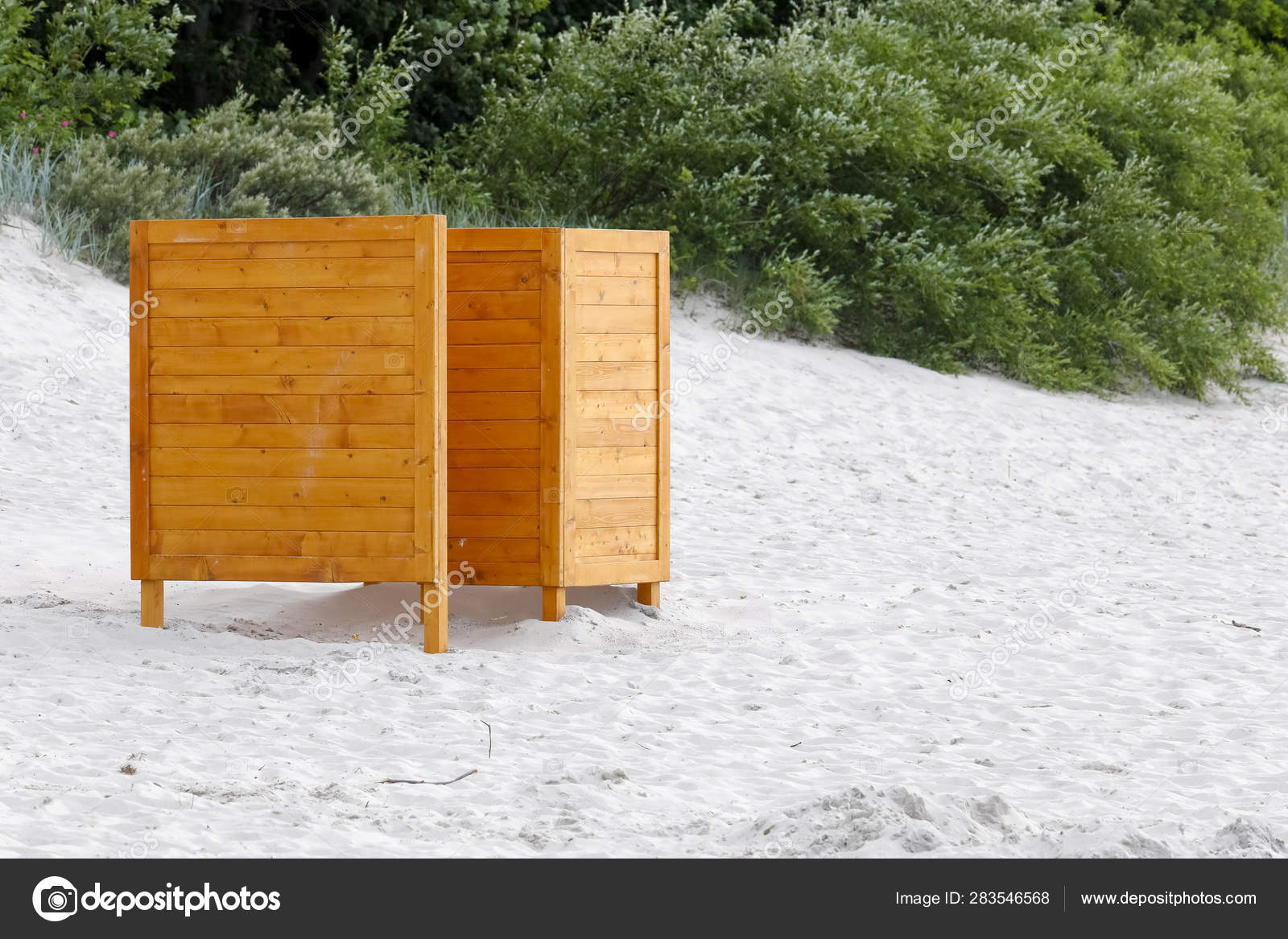 Changing room on the beach — Stock Photo © marek_usz #283546568