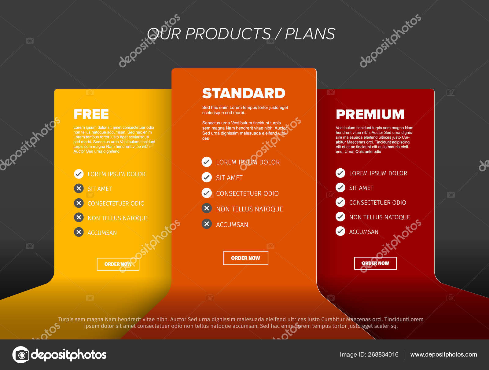 Schema caratteristiche schede prodotto modello - Vettoriale Stock di ...