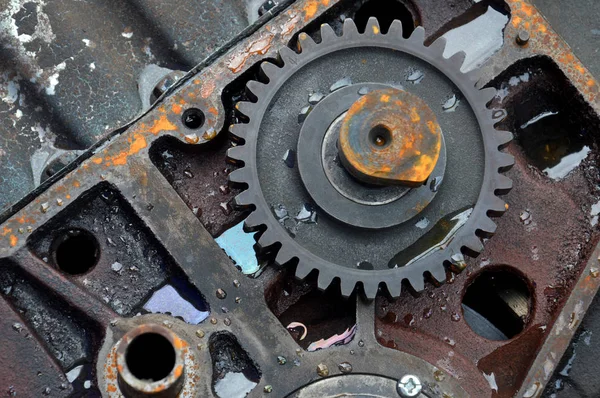Abstract rusty gears old machine parts Stock Photos, Royalty Free ...