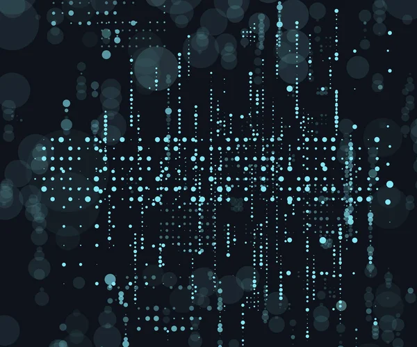 Technological Background Vector Illustration Matrix Binary Computer Code Falling Green Stock ...