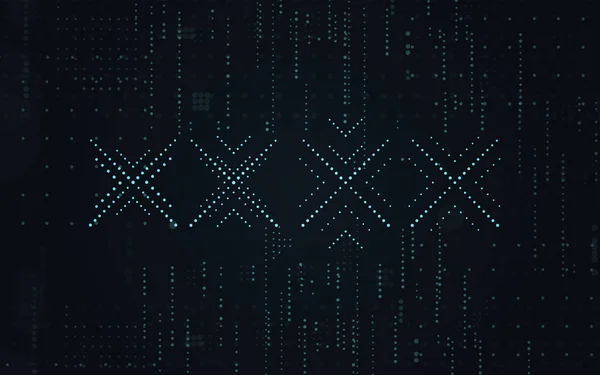 Technological Background Vector Illustration Matrix Binary Computer Code Falling Green Stock ...