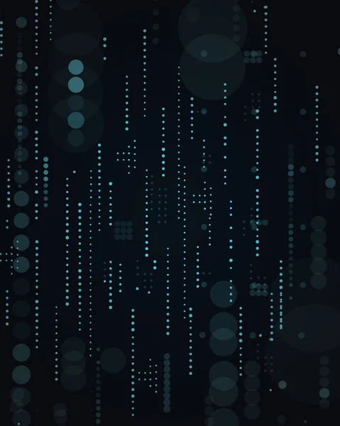 Technological Background Vector Illustration Matrix Binary Computer Code Falling Green Stock ...