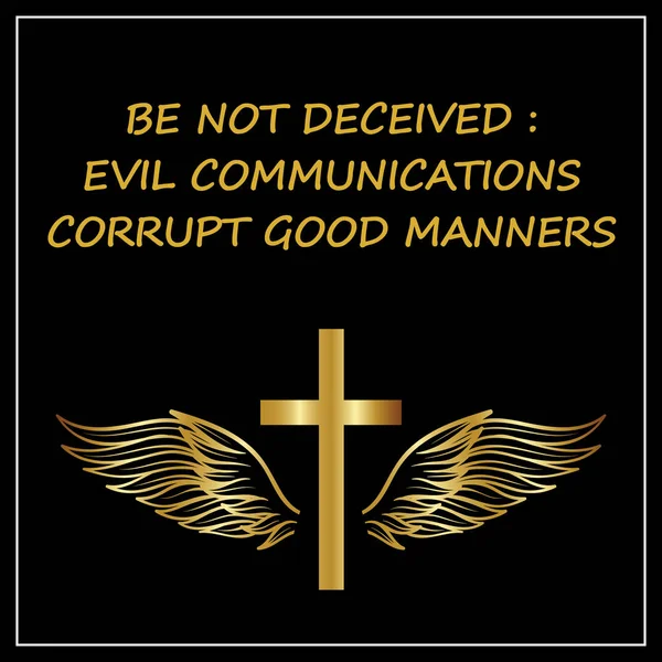 Overcome Evil Overcome Evil Good Black Background Stock Vector Image by ...