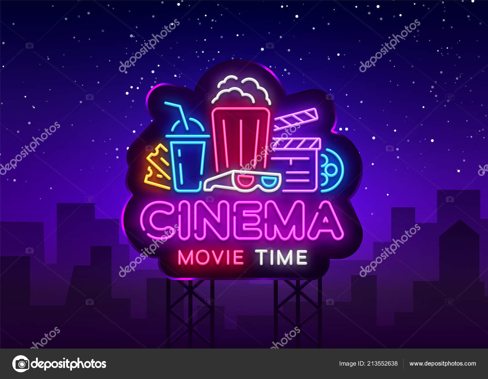 Logotipo De Letrero De Neón