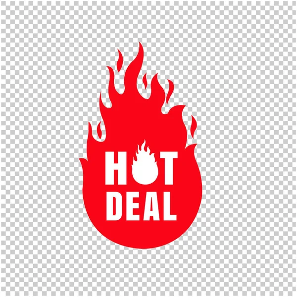 Red Hot Deal Label Isolated White Background Stock Vector by ©barbaliss ...