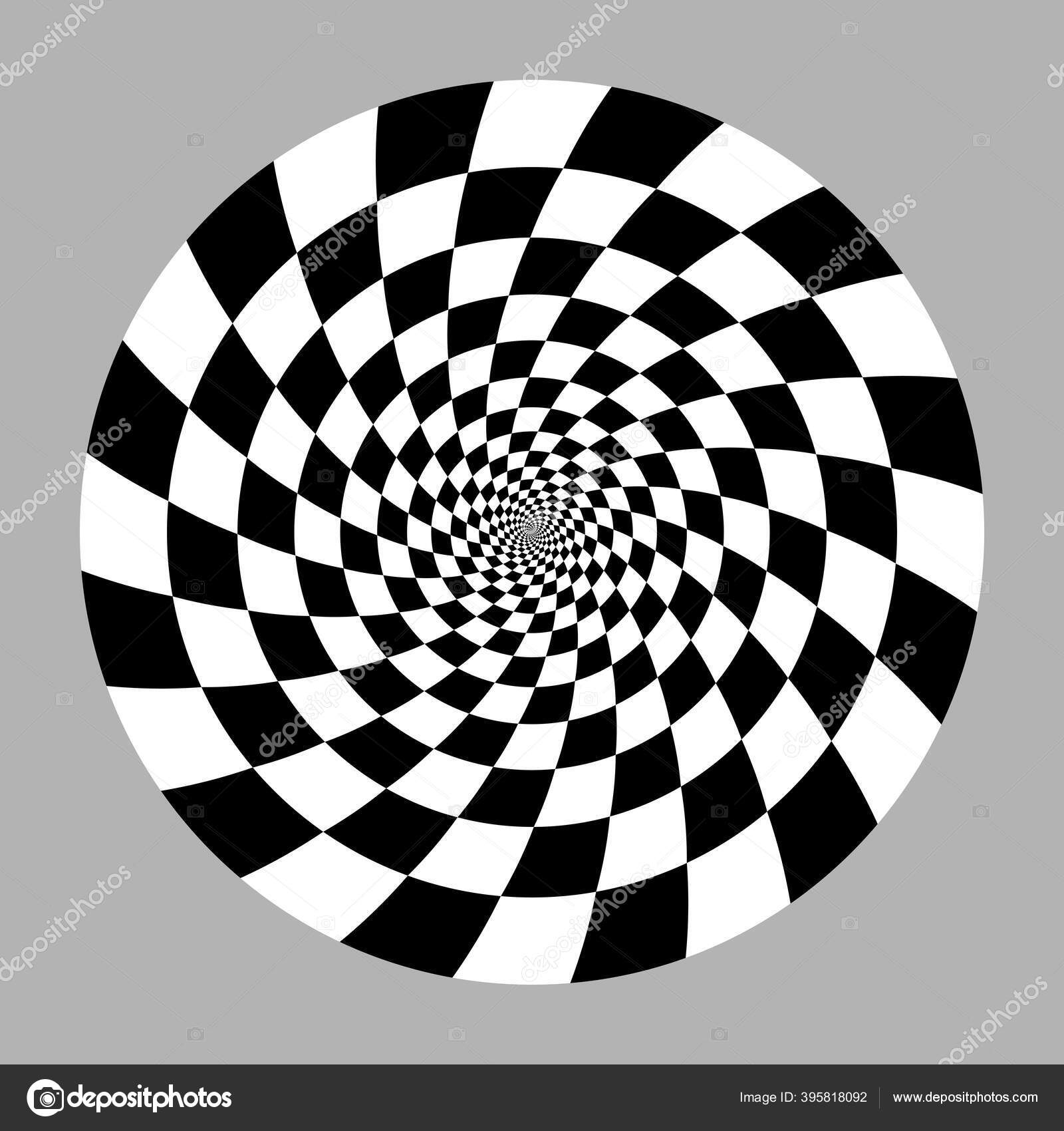 Optical Illusions Black And White Circle