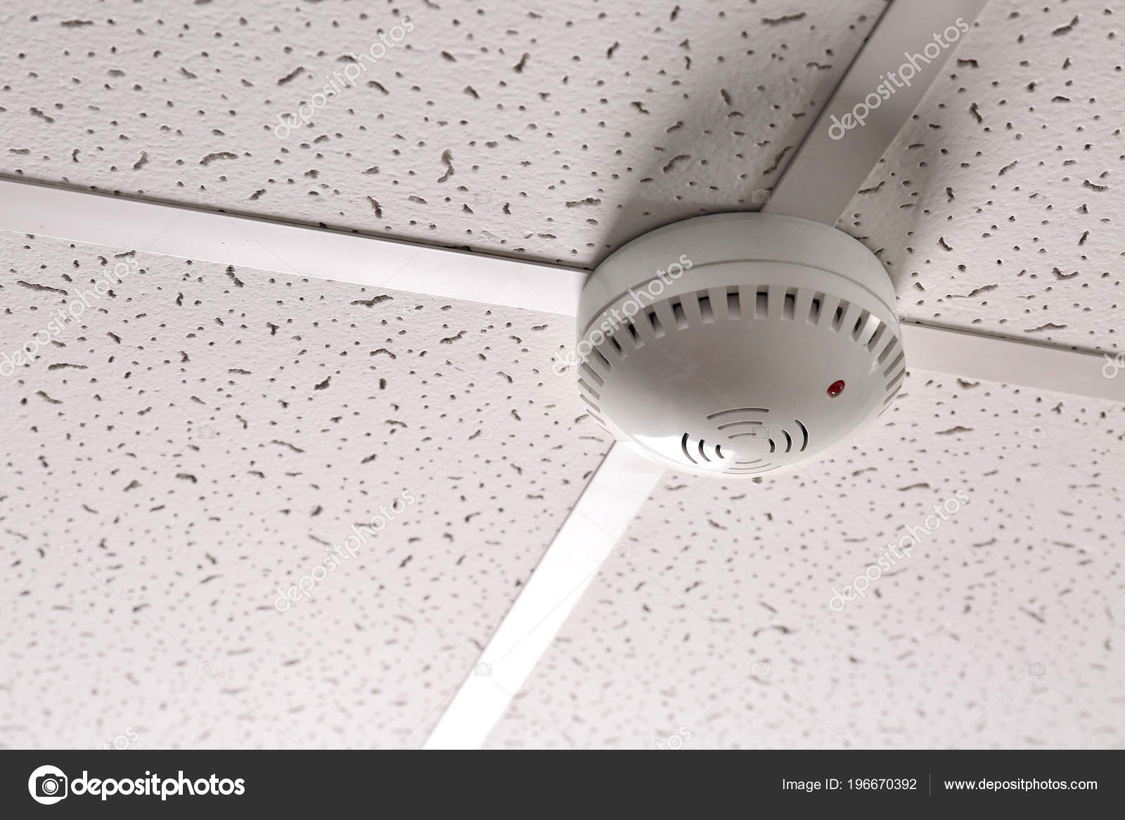 Smoke Detector Ceiling — Stock Photo © serezniy #196670392