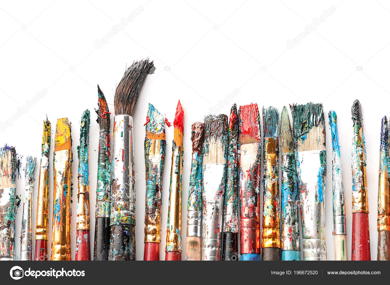 Dirty Artist Paint Brush