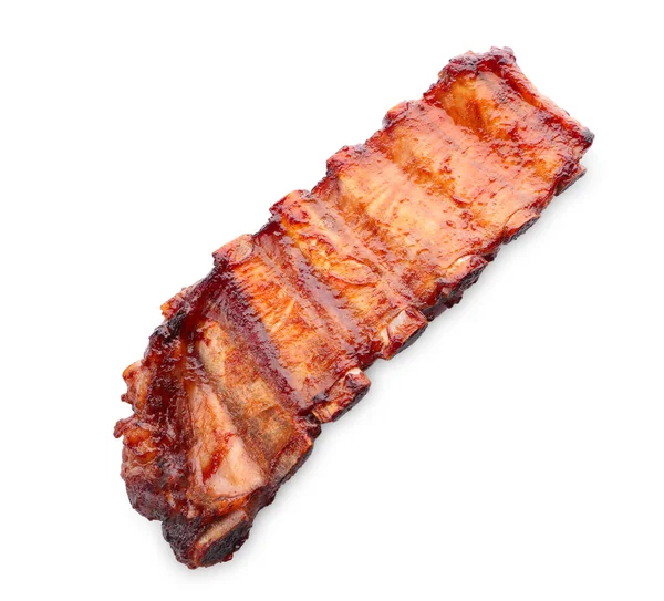 Delicious grilled ribs on white background — Stock Photo © serezniy ...