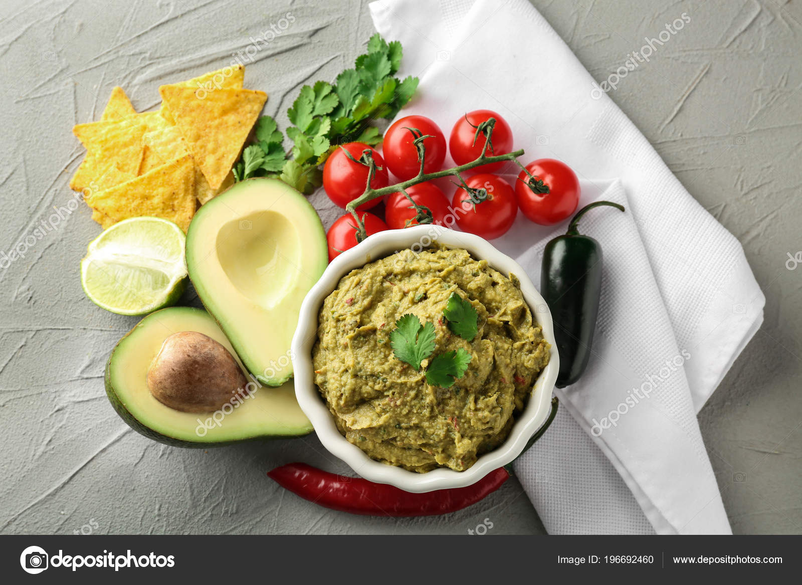 Delicious Guacamole Vegetables Textured Background — Stock Photo ...