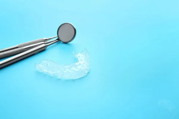 Dental Instruments Occlusal Splint Color Background Stock Photo by ...