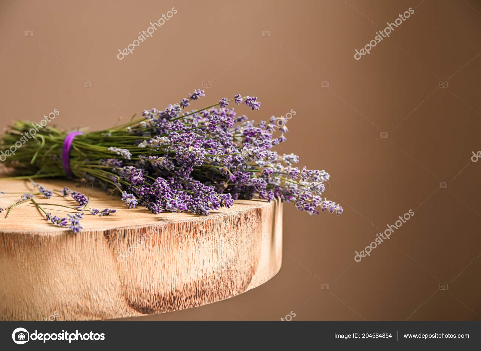 Table Beautiful Lavender Color Background Stock Photo by ©serezniy ...