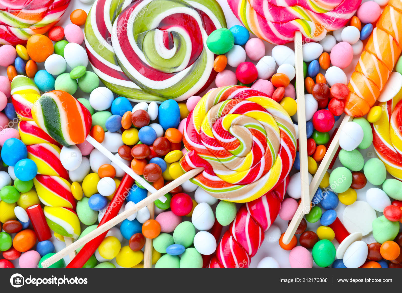 Many Different Candies Closeup Stock Photo by ©serezniy 212176888