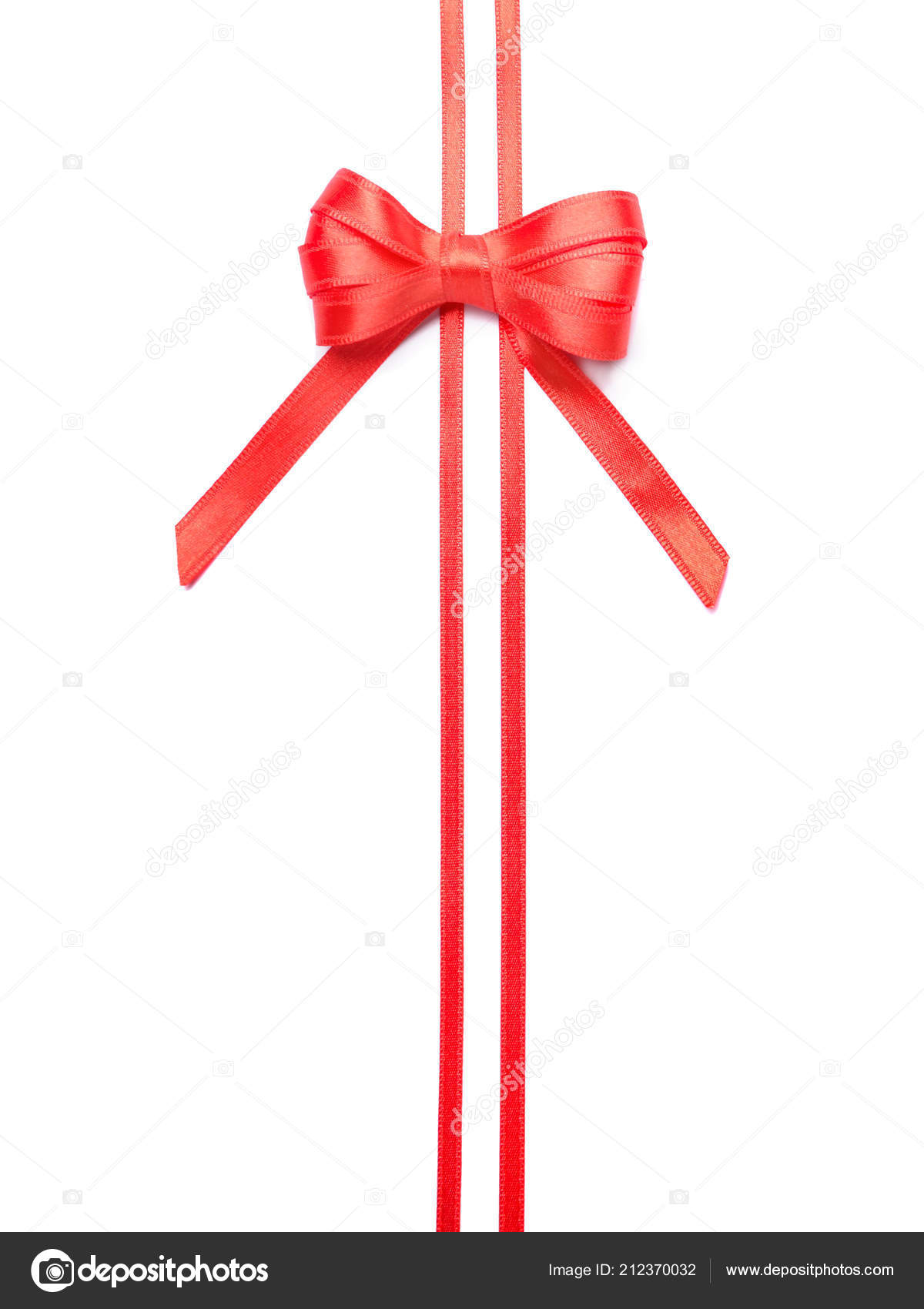 Red Ribbons Bow White Background Stock Photo by ©serezniy 212370032