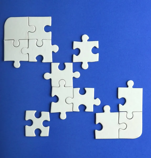 Incomplete jigsaw puzzle on color background - Stock Image - Everypixel