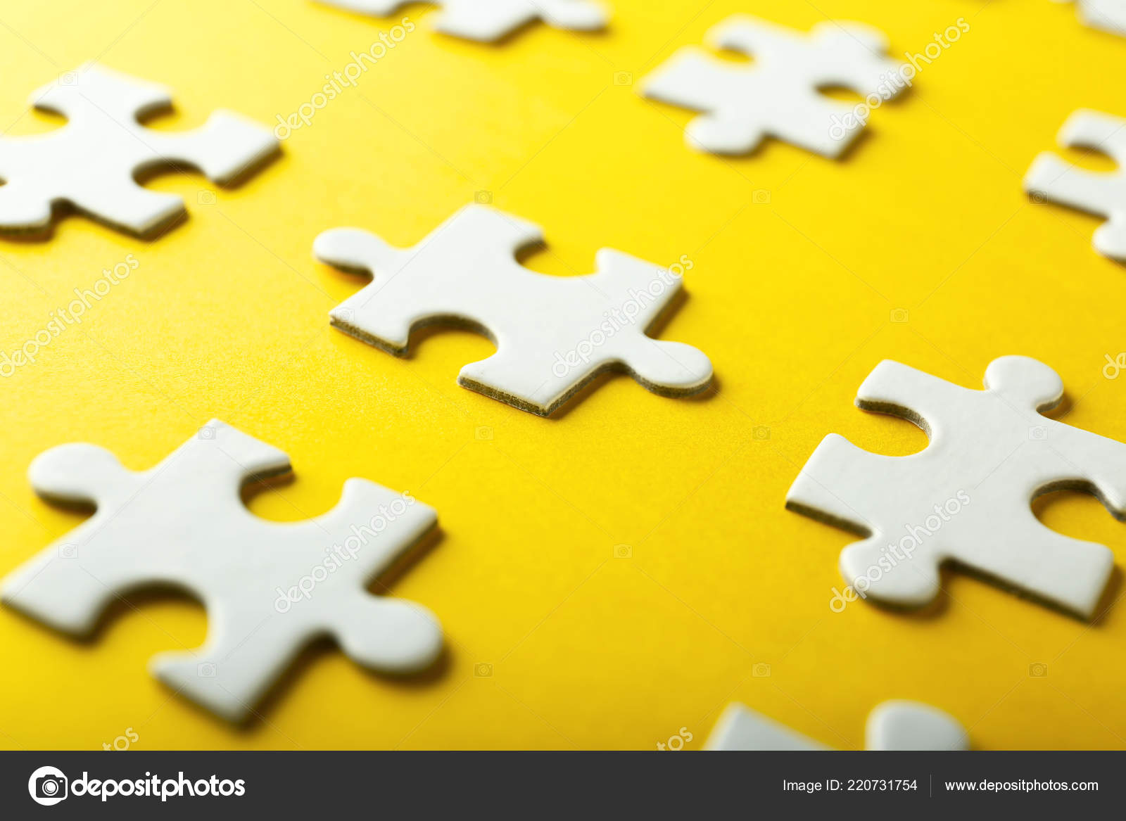 Pieces Jigsaw Puzzle Color Background Stock Photo by ©serezniy 220731754