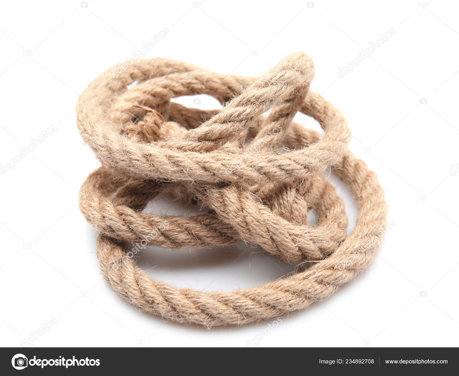 Rolled Rope White Background — Stock Photo © serezniy #234892708