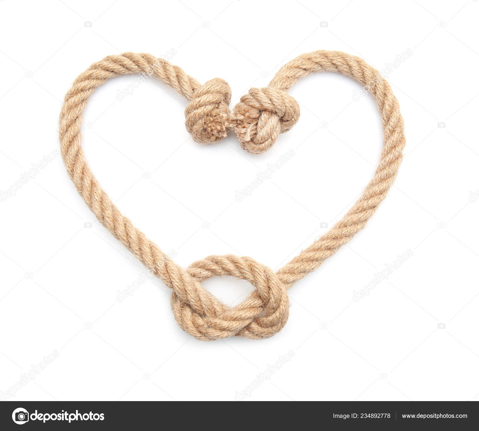 Nautical Heart Knot Clipart