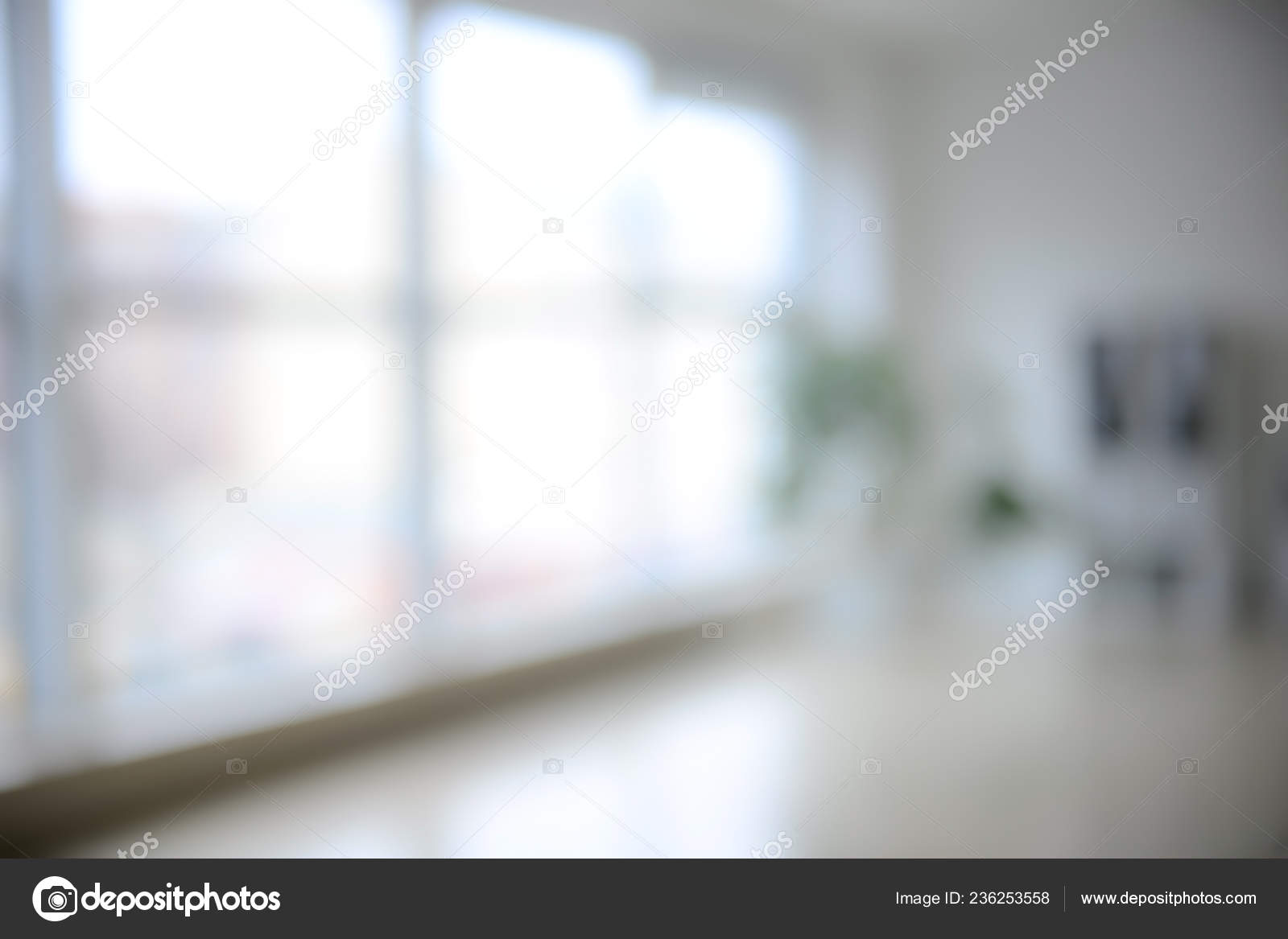 Blurred Room Big Window — Stock Photo © serezniy #236253558