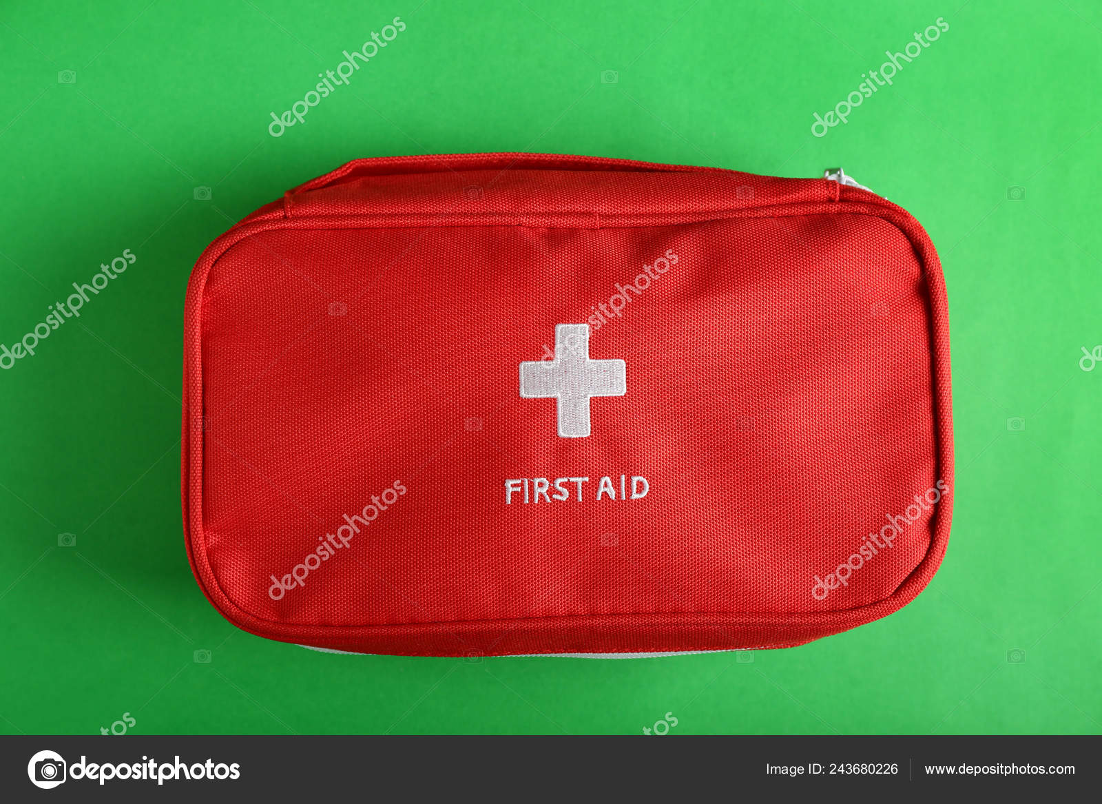 First Aid Kit Color Background Stock Photo by ©serezniy 243680226