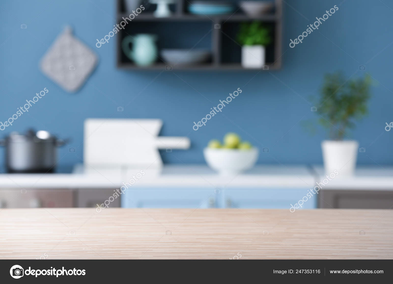 Empty Table Kitchen — Stock Photo © serezniy #247353116