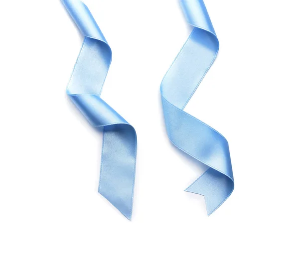 Blue Ribbon White Background — Stock Photo © serezniy #465093278