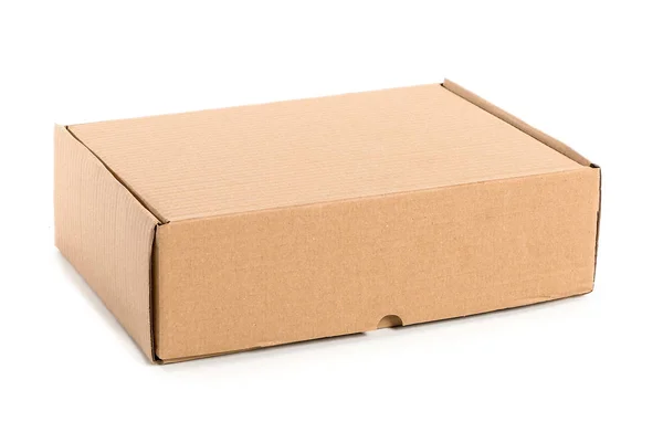 Blank Cardboard Boxes White Background — Stock Photo © serezniy #438393506