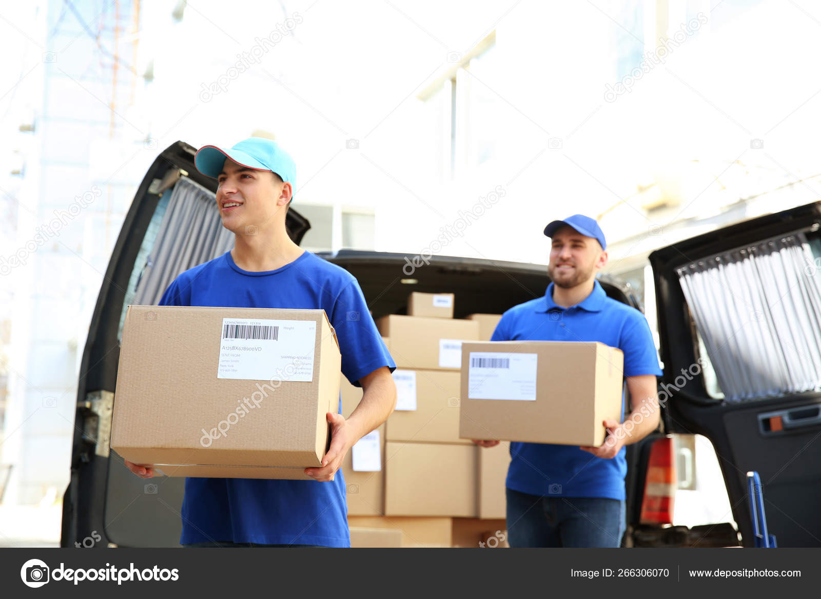 People Carrying Boxes