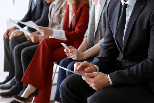 Group People Waiting Job Interview White Background Stock Photo by ...