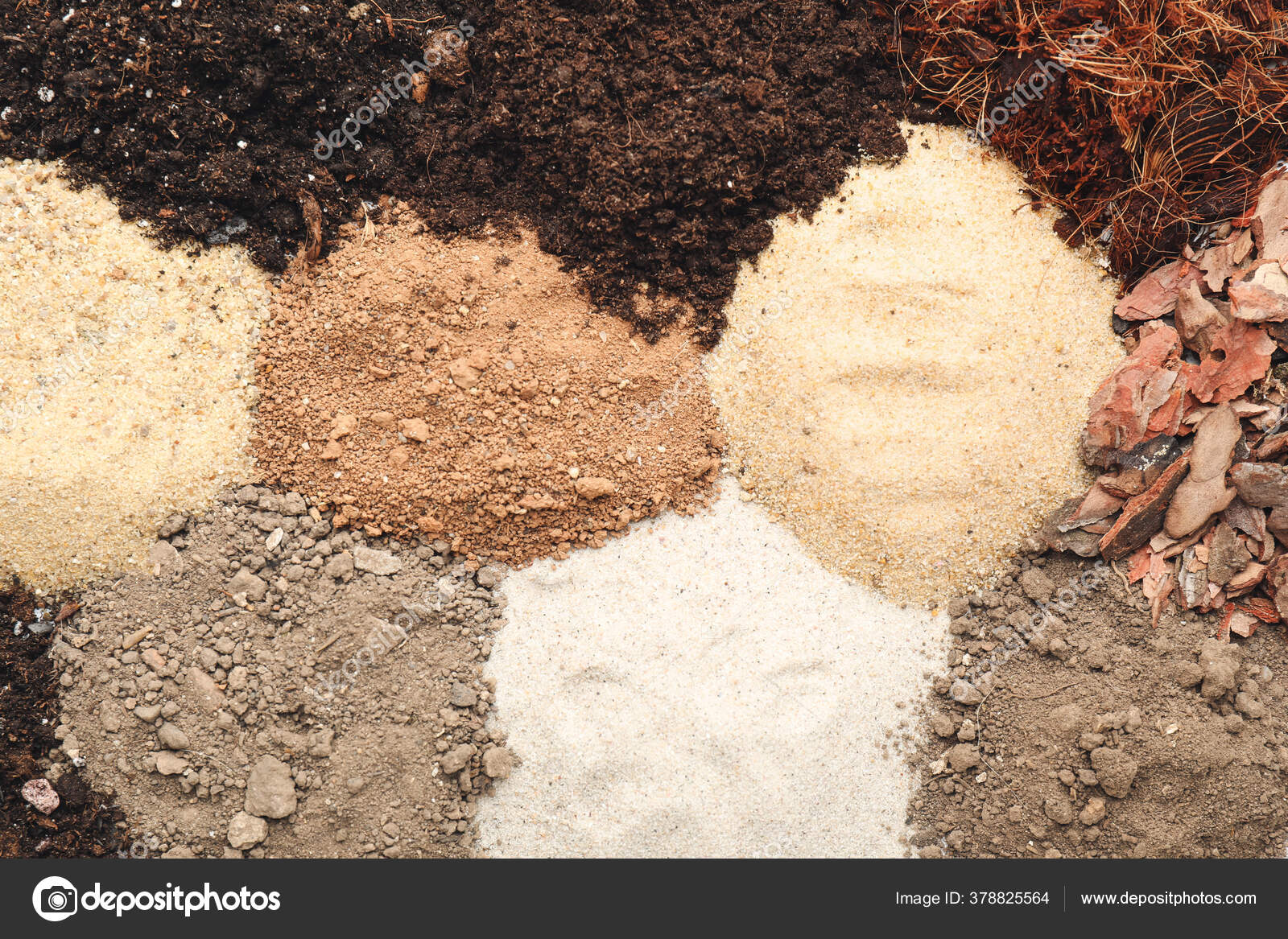 Different Types Soil Background Stock Photo by ©serezniy 378825564