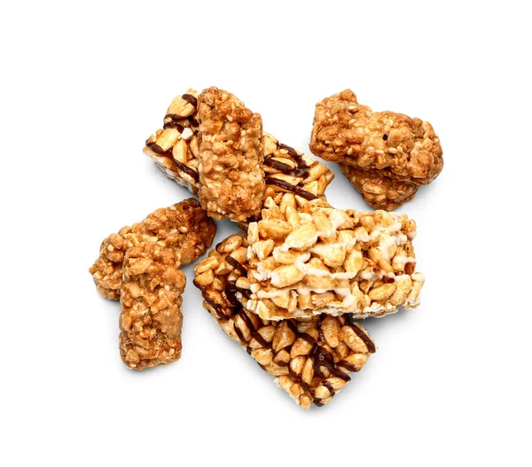 Crispy Rice Bars White Background — Stock Photo © serezniy #395752006