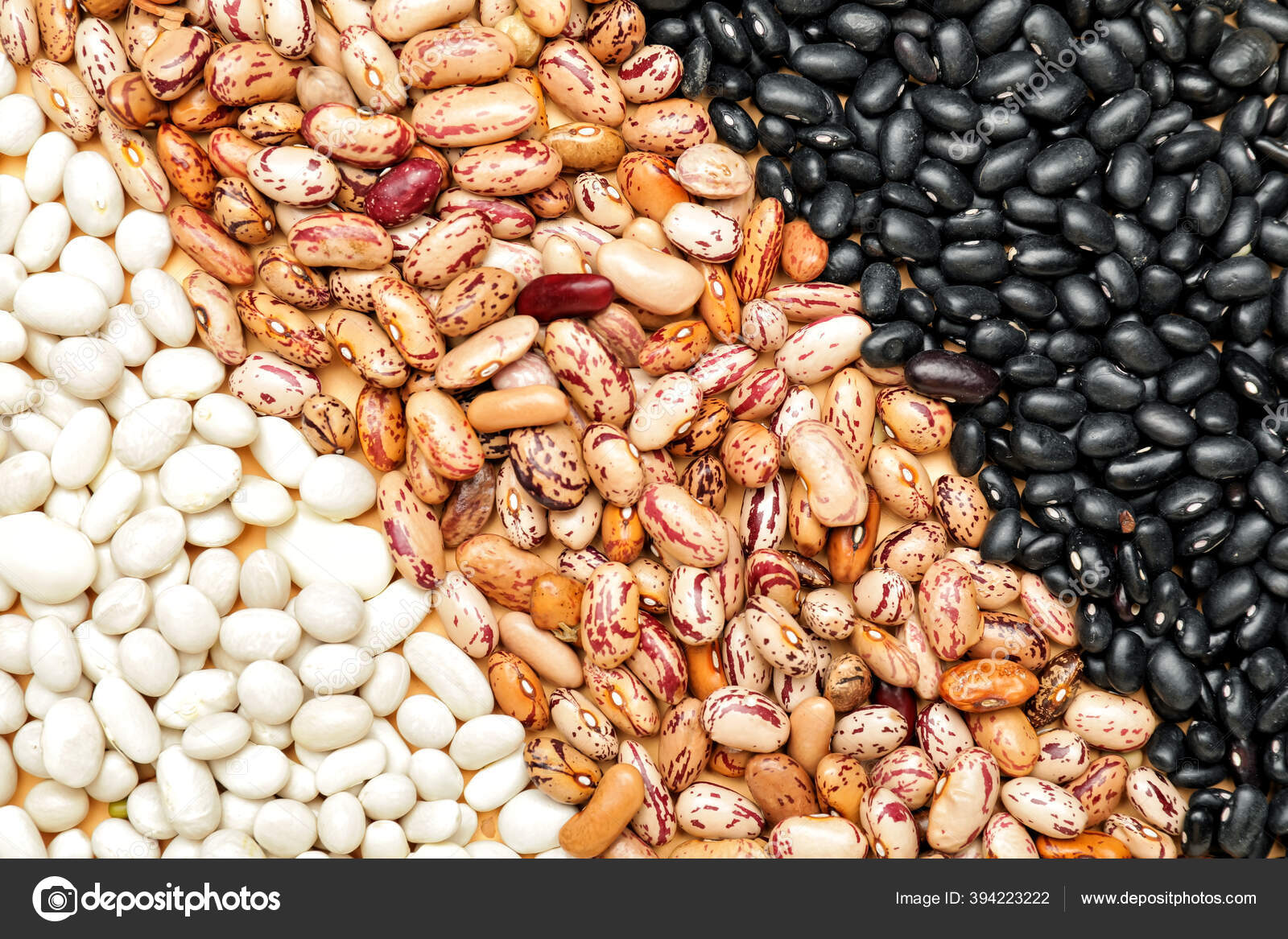 Heap Raw Beans Background Stock Photo by ©serezniy 394223222