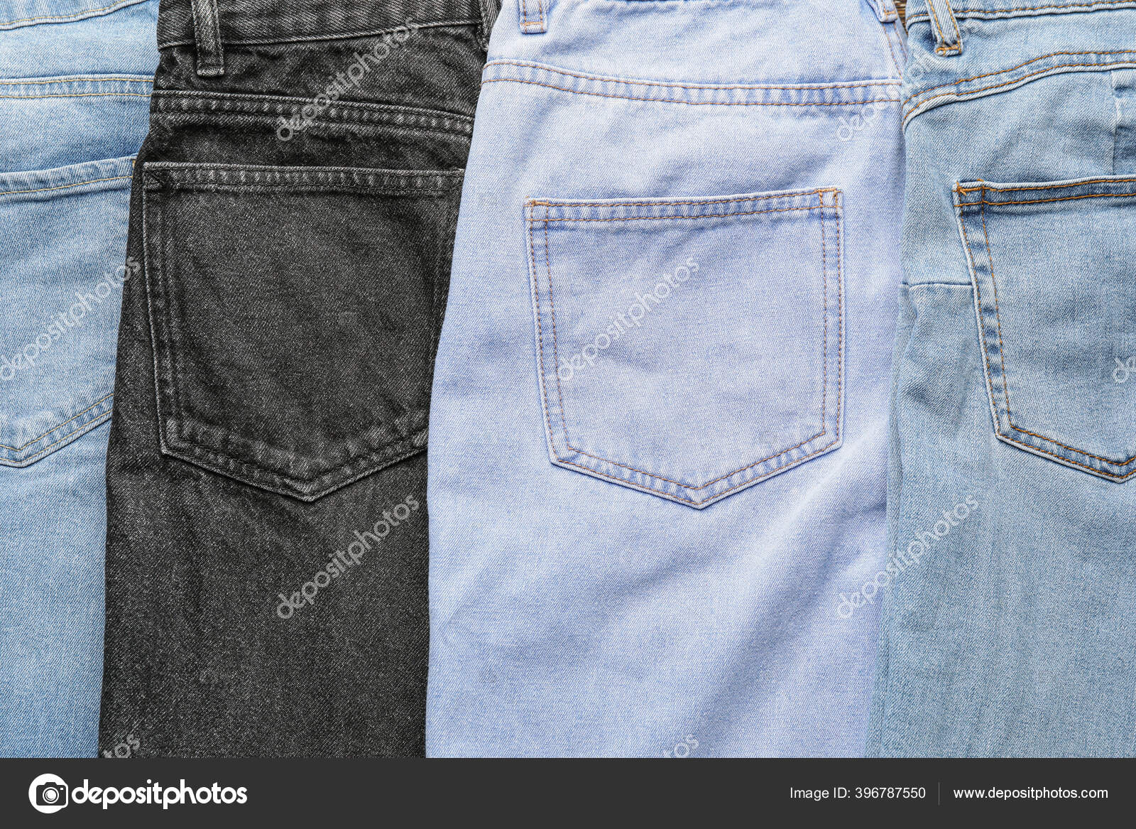 Stylish Jeans Pants Background — Stock Photo © serezniy #396787550