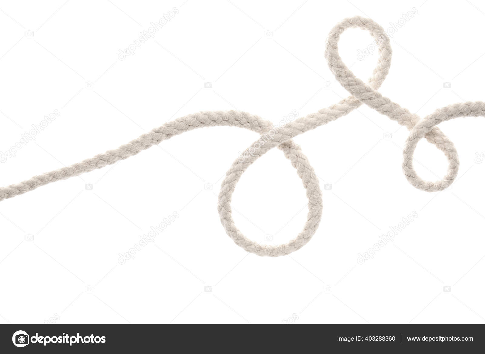Long Rope White Background — Stock Photo © serezniy #403288360