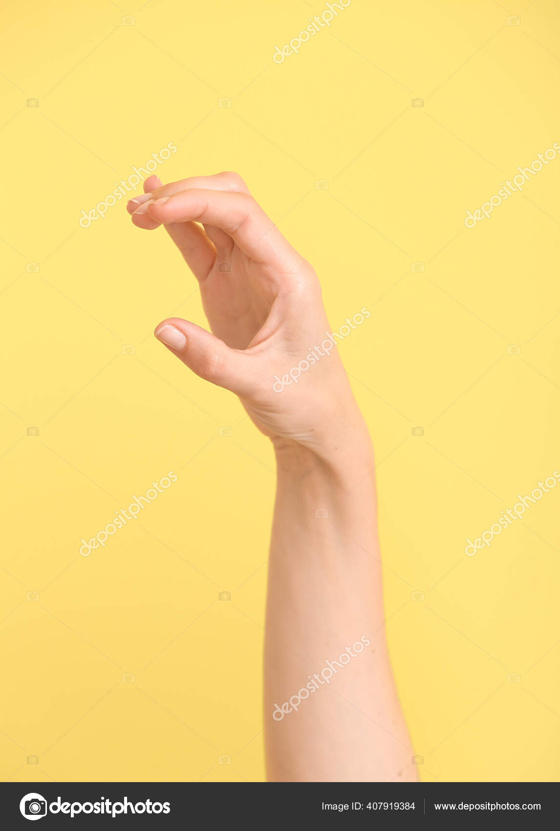Hand Showing Letter Color Background Sign Language Alphabet Stock Photo ...