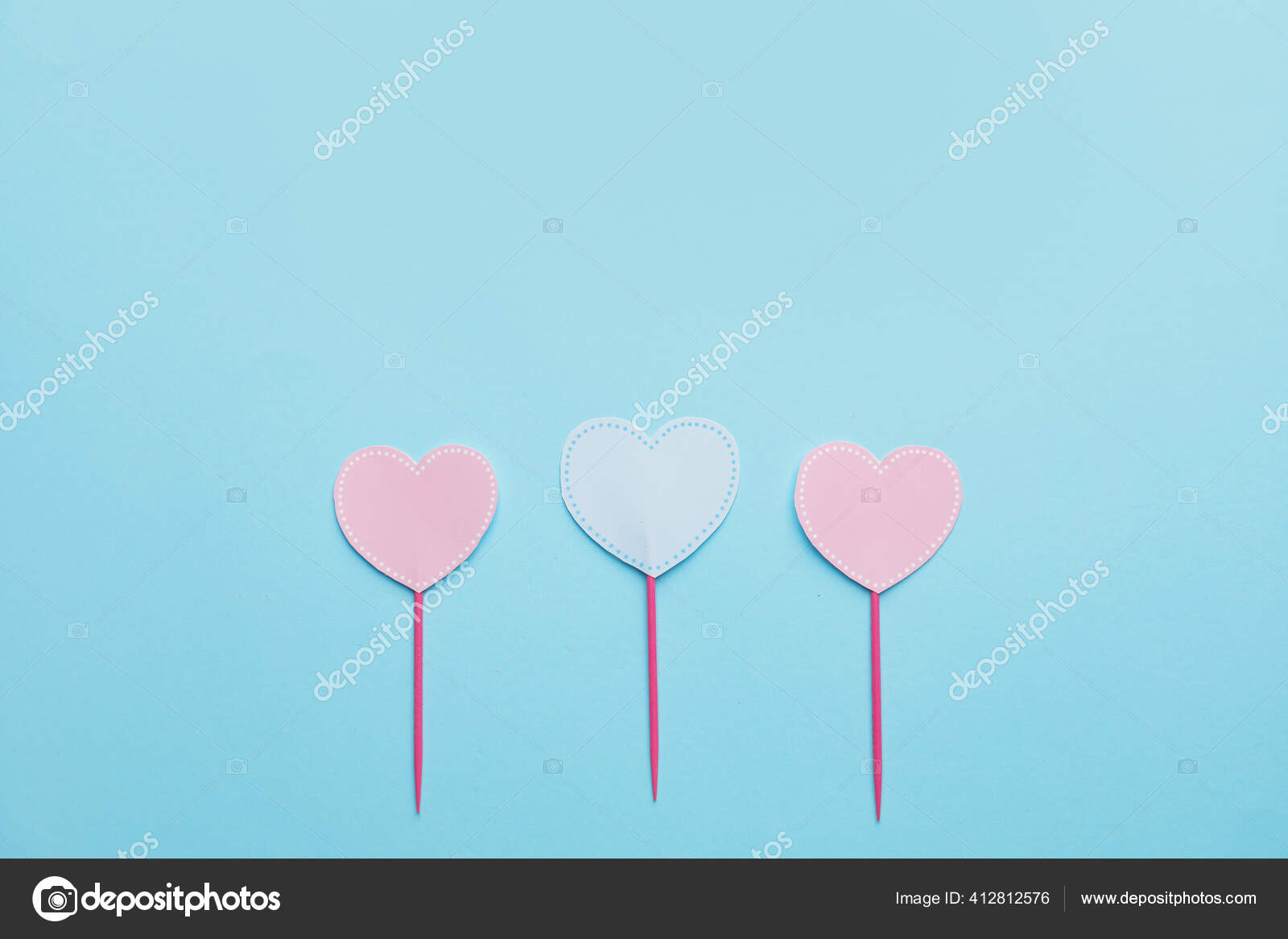 Stylish Cupcake Toppers Color Background Stock Photo by ©serezniy 412812576
