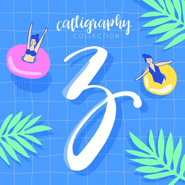 Pool font imágenes de stock de arte vectorial | Depositphotos